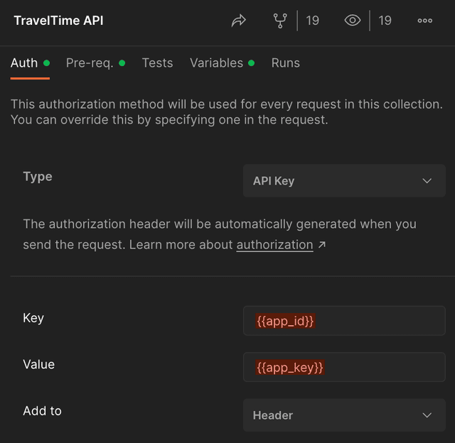 Postman Collection - TravelTime API Documentation