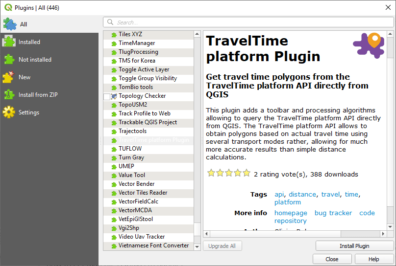 QGIS Isochrones & Distance Matrix | QGIS TravelTime Plugin