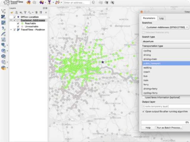 QGIS Isochrones & Distance Matrix | QGIS TravelTime Plugin